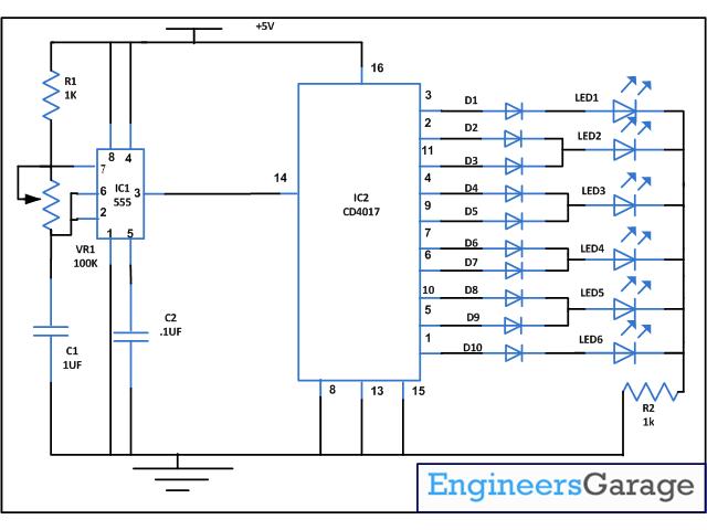 Simple Dancing Light Circuit Diagram