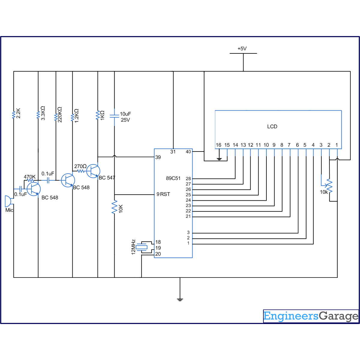 Microcontroller Circuit Diagram 8051 - Circuit Diagram