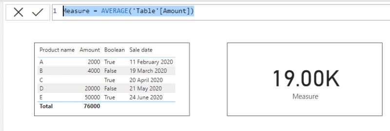 How To Calculate Average In Power Bi Table - Printable Forms Free Online