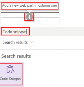SharePoint Online Code snippet web part - Enjoy SharePoint