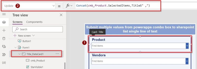 How to Save Power Apps Combobox Multiple Values to SharePoint List ...
