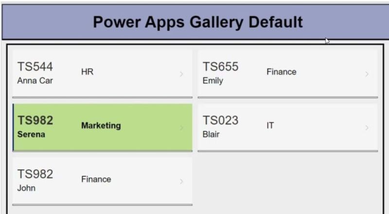 How to Set Default Item in Power Apps Gallery? - Enjoy SharePoint