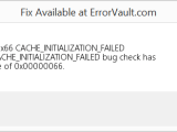 How To Fix Error 0x66 Cache Initialization Failed The Cache