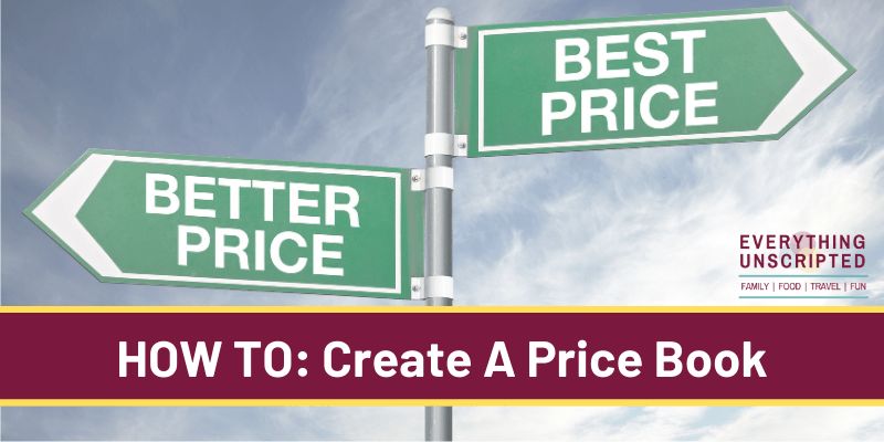 How To Create a Price Book