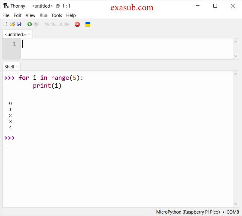 Introduction to Loops in MicroPython on Raspberry Pi Pico – EXASUB