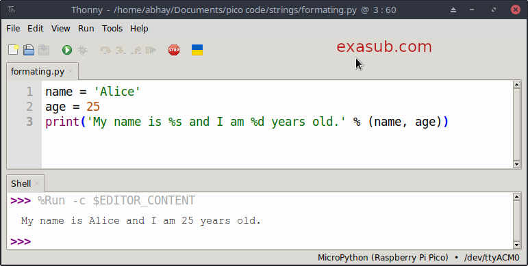 Understanding string data types in MicroPython on Raspberry Pi Pico ...