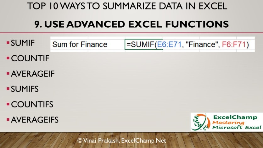 How To Summarize Data in Excel: Top 10 Ways