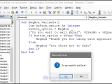 The Excel Vba Msgbox Function Msgbox Types Constants And Return Values