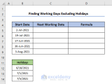 How To Use Workday Function In Excel 7 Suitable Methods