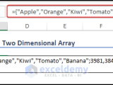 How To Create An Array Formula In Excel 13 Examples
