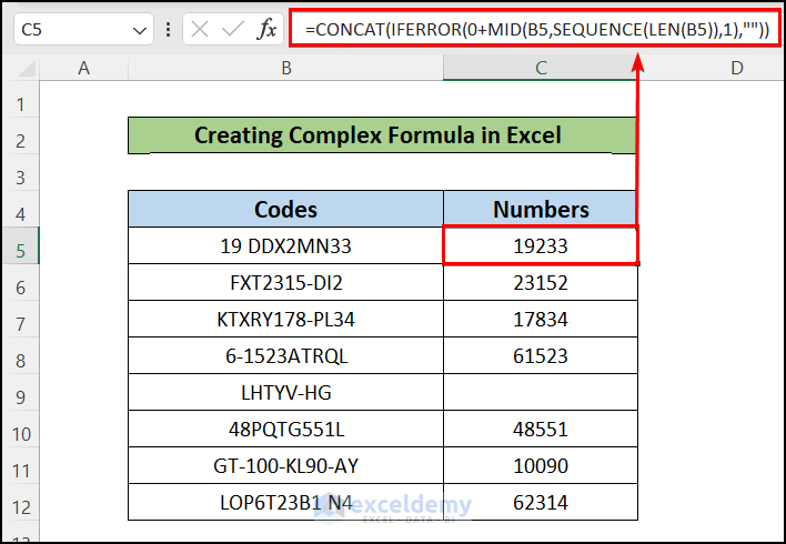 How To Create A Complex Formula In Excel With Easy Steps