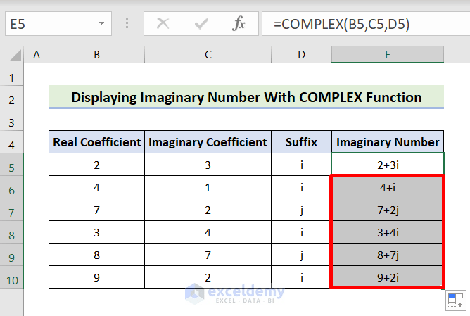How To Use Complex Function In Excel 2 Practical Examples