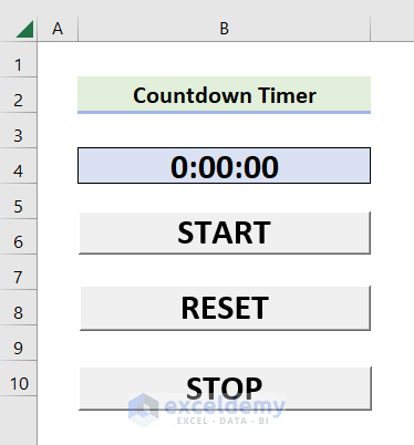 How To Create A Countdown Timer In Excel With Easy Steps