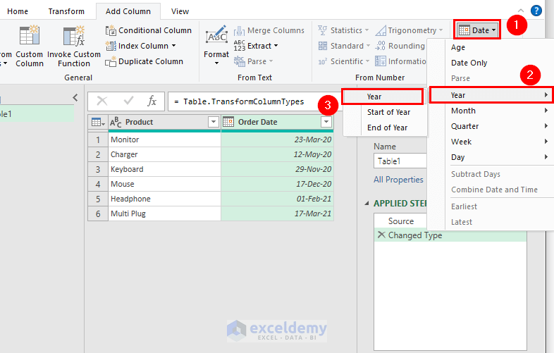 Power Bi Power Query Date Functions Free Word Template