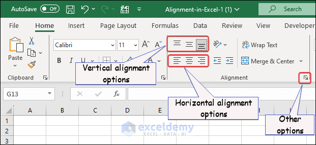 Alignment In Excel Types Change Shortcut Exceldemy
