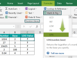 Log Excel Function Formula Step By Step Examples How To Use