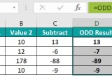 Odd Function In Excel Formula Example How To Use