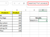 Excel Match Function How To Use