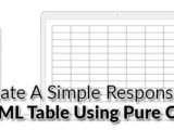 Create A Simple Responsive Html Table Using Pure Css Exeideas Let S