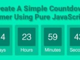 Create A Simple Countdown Timer Using Pure Javascript Exeideas Let
