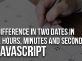 Get Difference In Two Dates In Days Hours Minutes And Seconds In