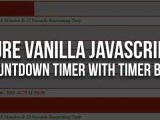 Pure Vanilla Javascript Countdown Timer With Timer Bar Exeideas Let