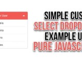 Simple Custom Select Dropdown Example Using Pure Javascript Exeideas