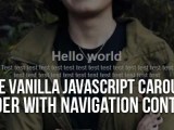 Pure Vanilla Javascript Carousel Slider With Navigation Control