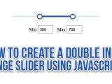 How To Create A Double Input Range Slider Using Javascript Exeideas