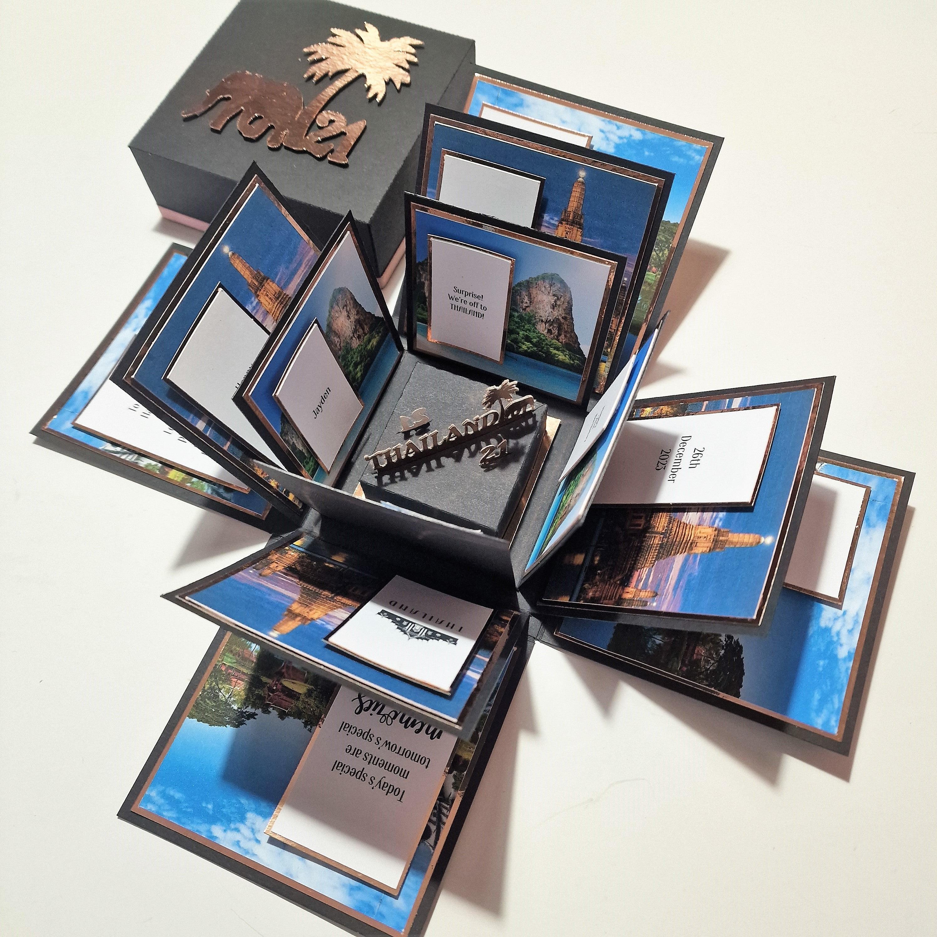 Thailand Special Occasion Celebration Trip Reveal Explosion Box