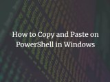 How To Paste In Windows Powershell At Matthew Greig Blog