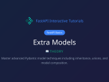 Extra Models Theory Fastapi Basics Fastapi Tutorial
