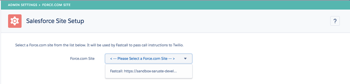 Unit - Setting up a Force.com Site (Optional) - Fastcall