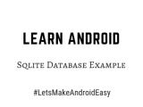 Android Sqlite Database Example Source Code Download