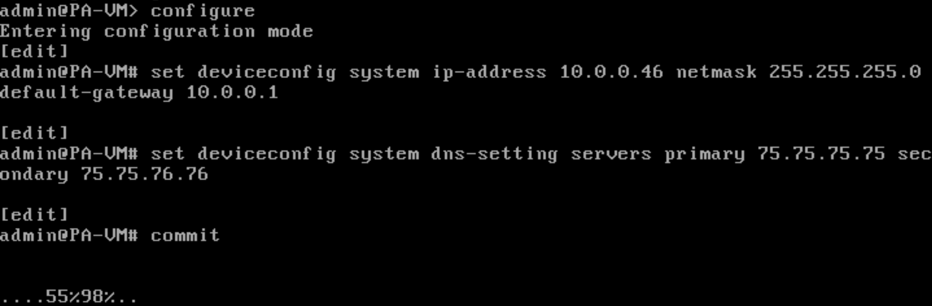 Palo Alto Initial setup - Fibe-Networking
