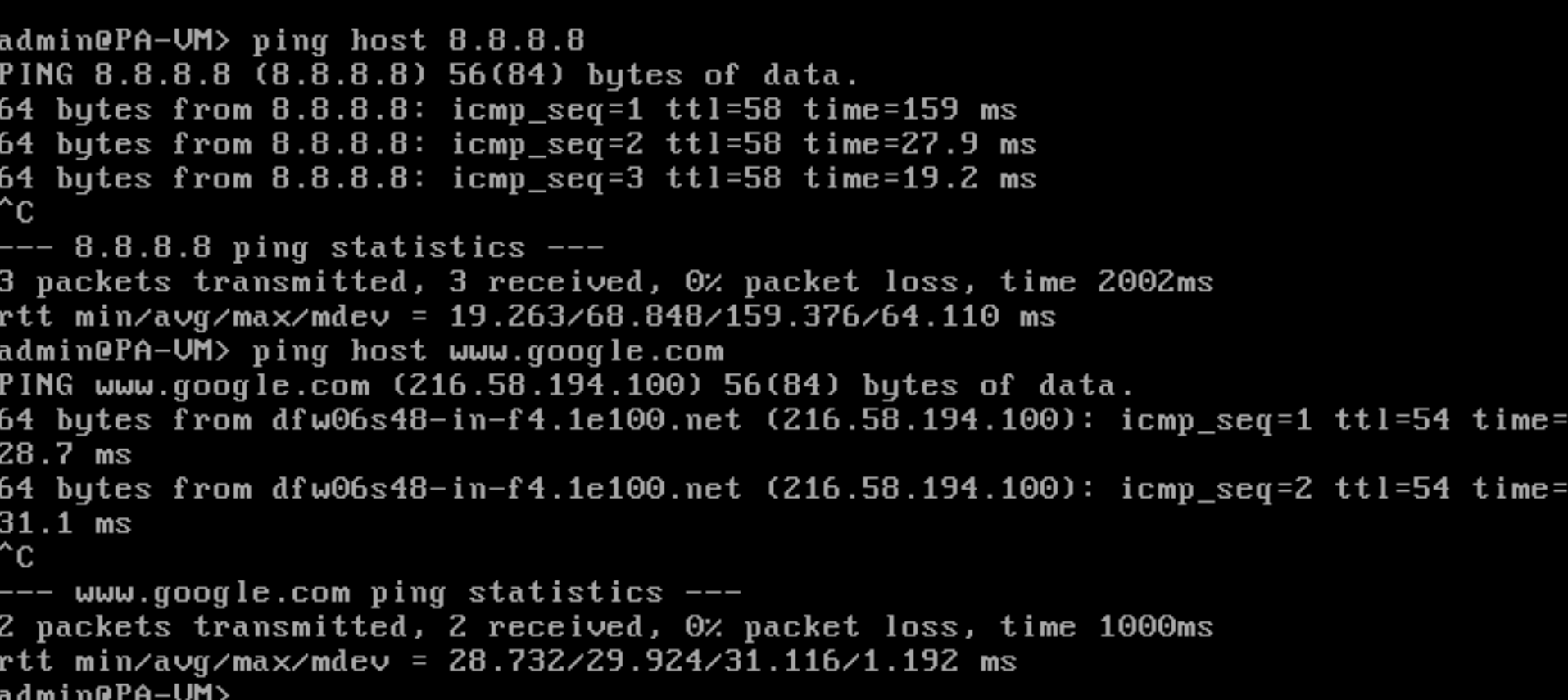 Palo Alto Initial setup - Fibe-Networking