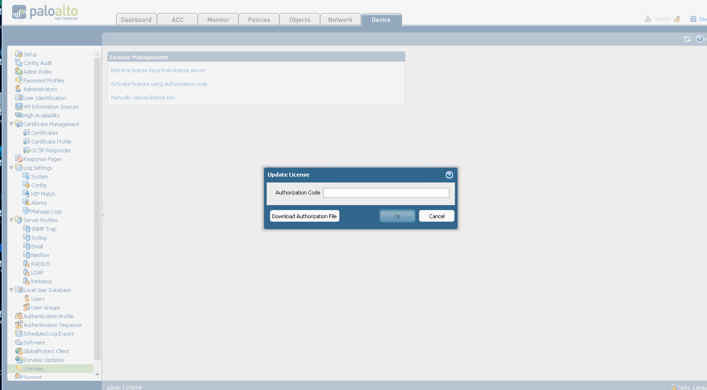Palo Alto Initial setup - Fibe-Networking