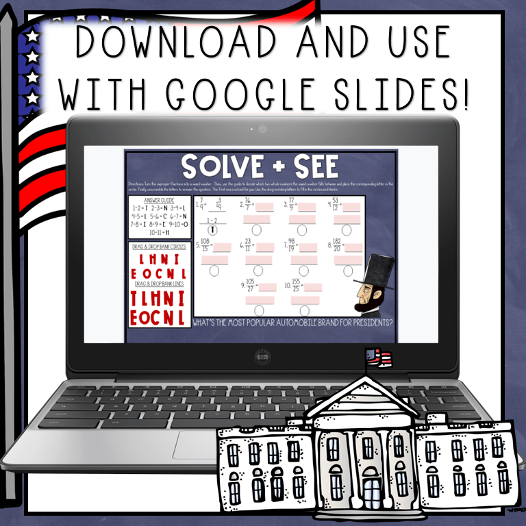 President's Day Math Riddles Upper Elementary - Fifth is My Jam