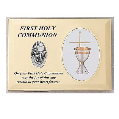 Metal Communion Frame w/Chalice - FirstCommunions.com