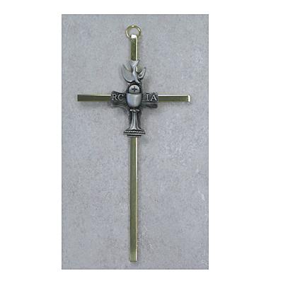 RCIA Cross - Brass - FirstCommunions.com