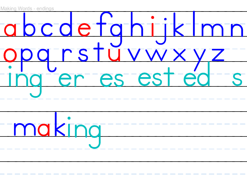 Making Words for the SmartBoard Freebie! - First Grade Brain