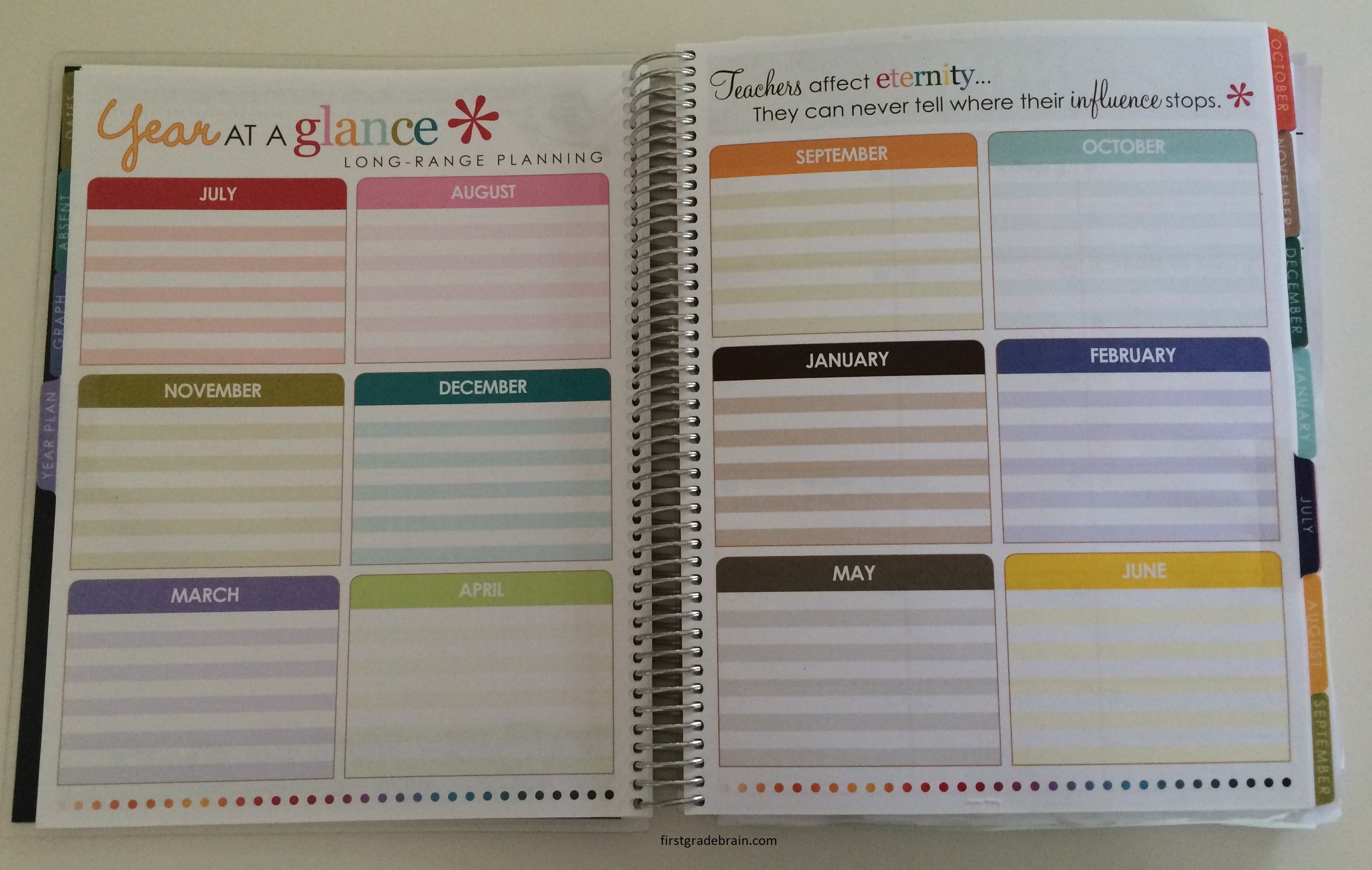 Erin Condren Teacher Lesson Planner Review (2015) - First Grade Brain