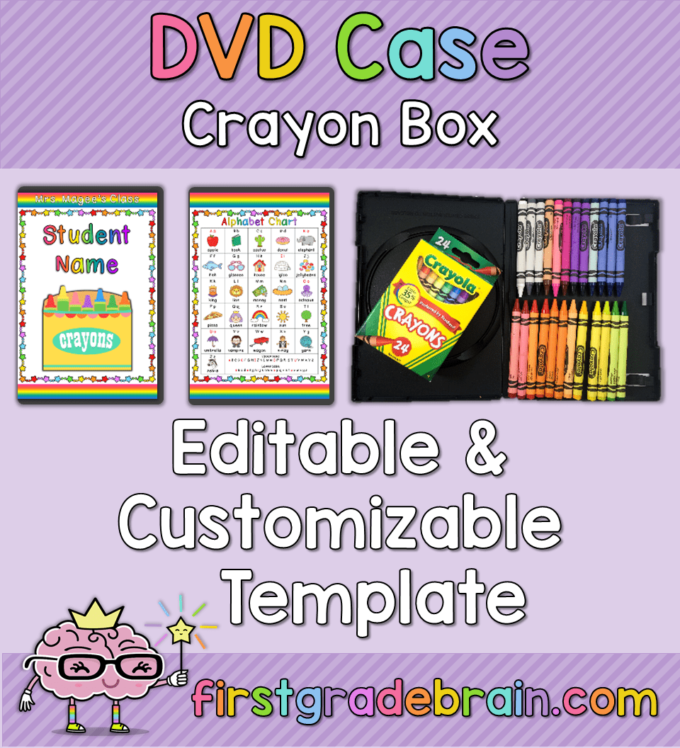 Classroom Crayon Storage for Students - DVD Cases! - First Grade Brain