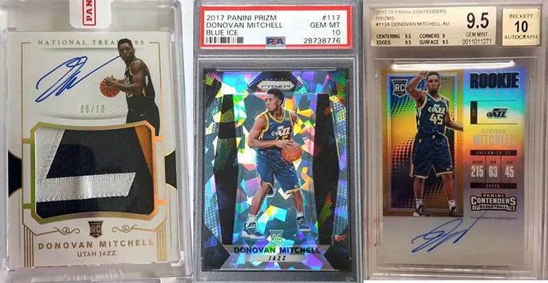Donovan Mitchell and his top 3 rookie cards | fivecardguys