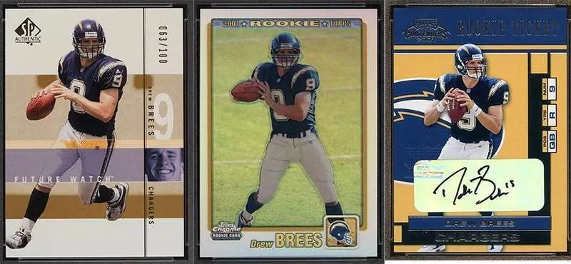 Top 3 Drew Brees rookie cards | fivecardguys