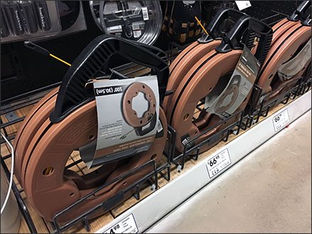 Electrical Fish Tape Shelf-Edge Wire Rack – Fixtures Close Up