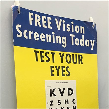 Costco Eyewear Upgrade Counter Sign – Fixtures Close Up