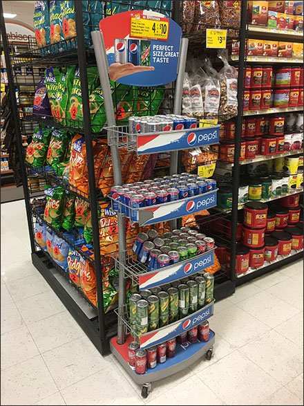 Pepsi Perfect 8-Pack Beverage Tower Rack – Fixtures Close Up