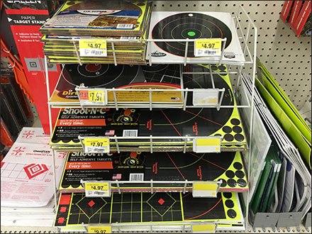 Shooting Target Shelf-Top Declined Wire Rack – Fixtures Close Up