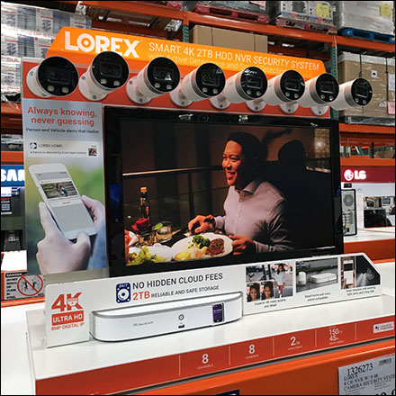 6-Camera Ultra-HD Security Pallet-Rack-Display – Fixtures Close Up